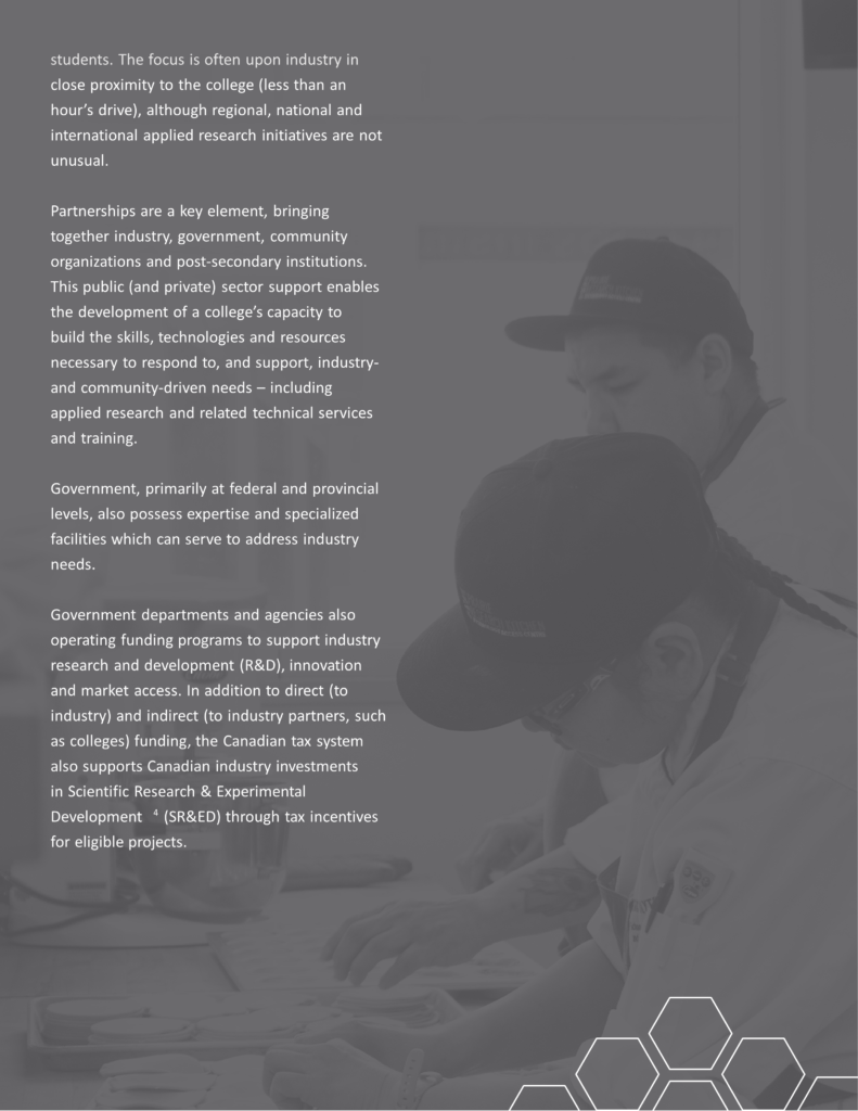 CANADIAN COLLEGE APPLIED RESEARCH: A GUIDE FOR INDUSTRY – Canada's ...